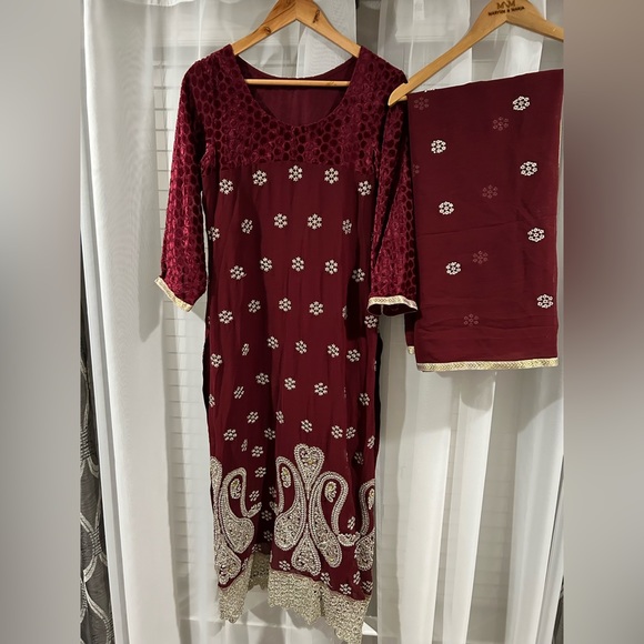 Salwars | Pakistani Indian Punjabi Shalwar Kameez 3 Three Piece Suit In ...